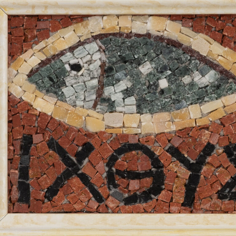 Holy fish mosaic - Mosaic Art Gallery Rome