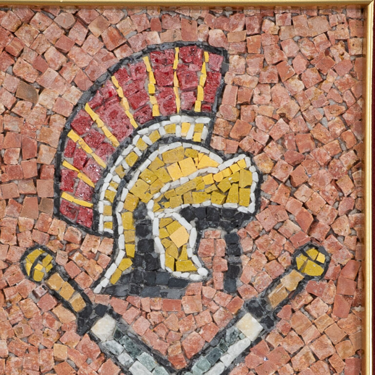 Helmet and Daggers mosaic- Mosaic Art Gallery Rome