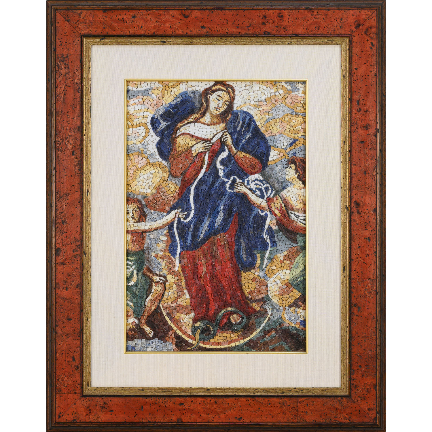Mary untier of knots Mosaic - Mosaic Art Gallery Rome